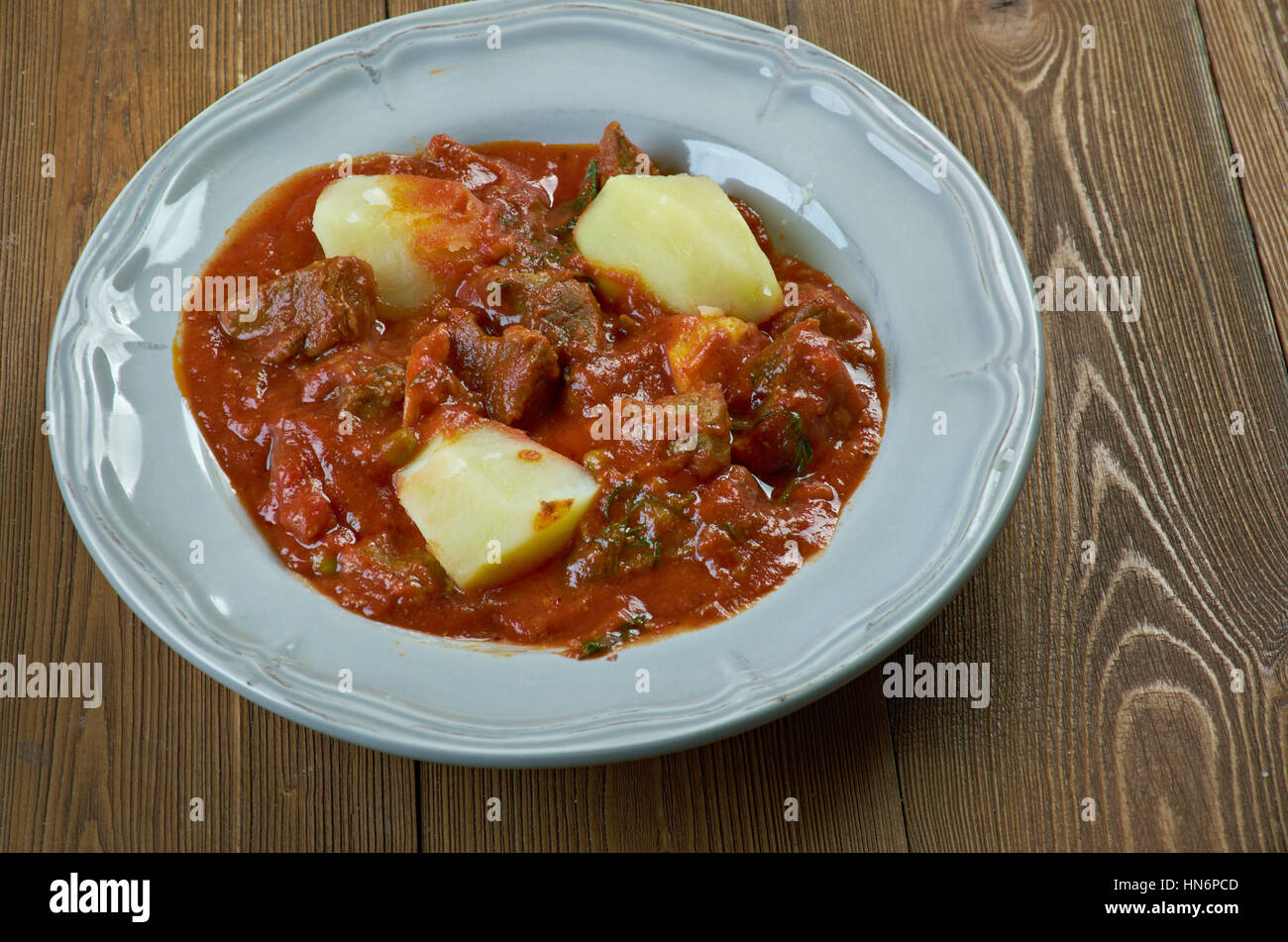 Bredie- Cape Malay mutton stew - South African lamb stew Stock Photo ...