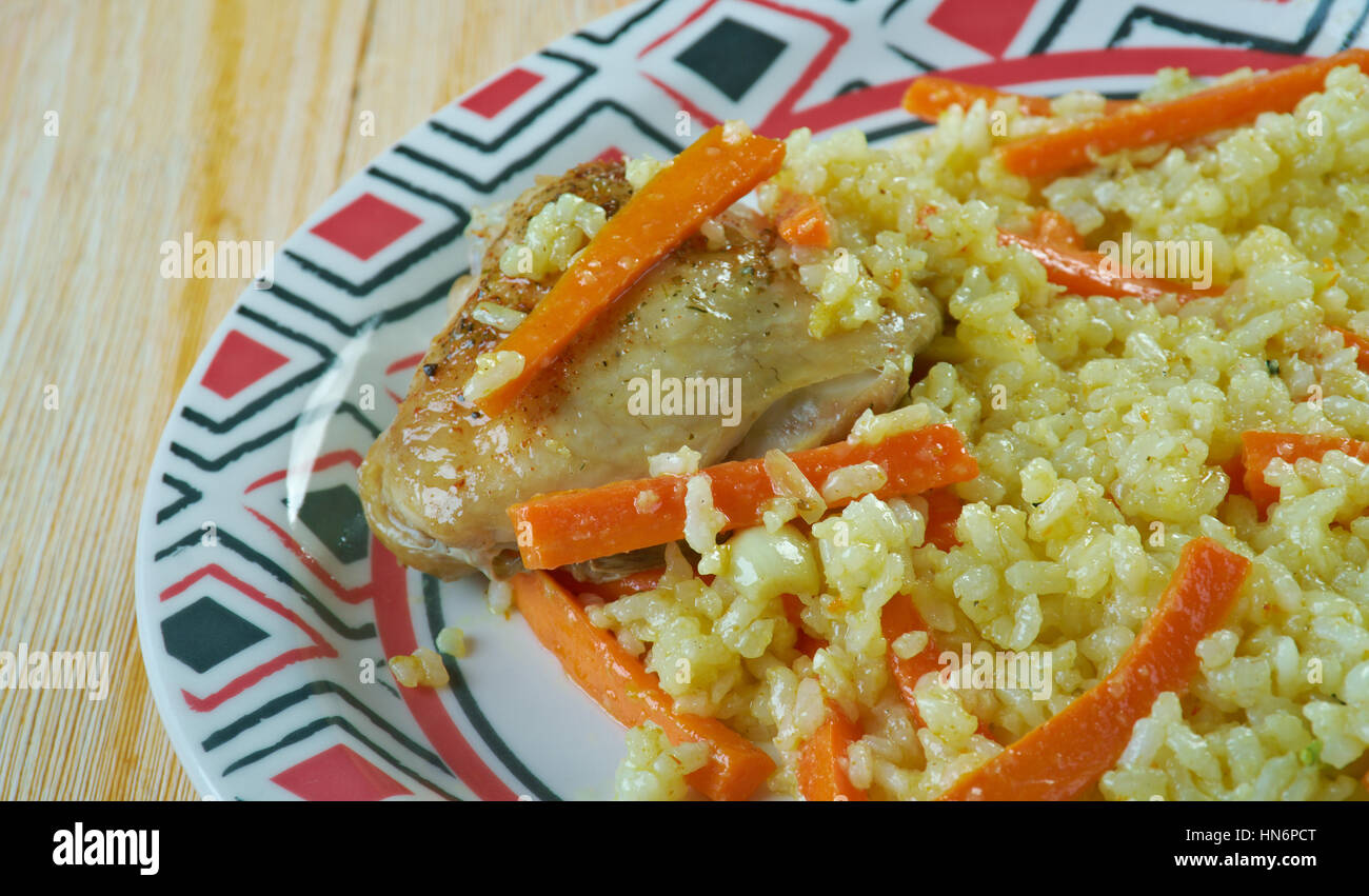 Persian Carrot rice Havij Polo Stock Photo - Alamy