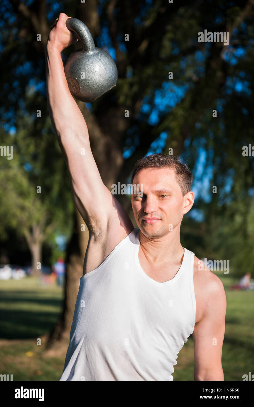 Lifting one arm hi-res stock photography and images - Alamy