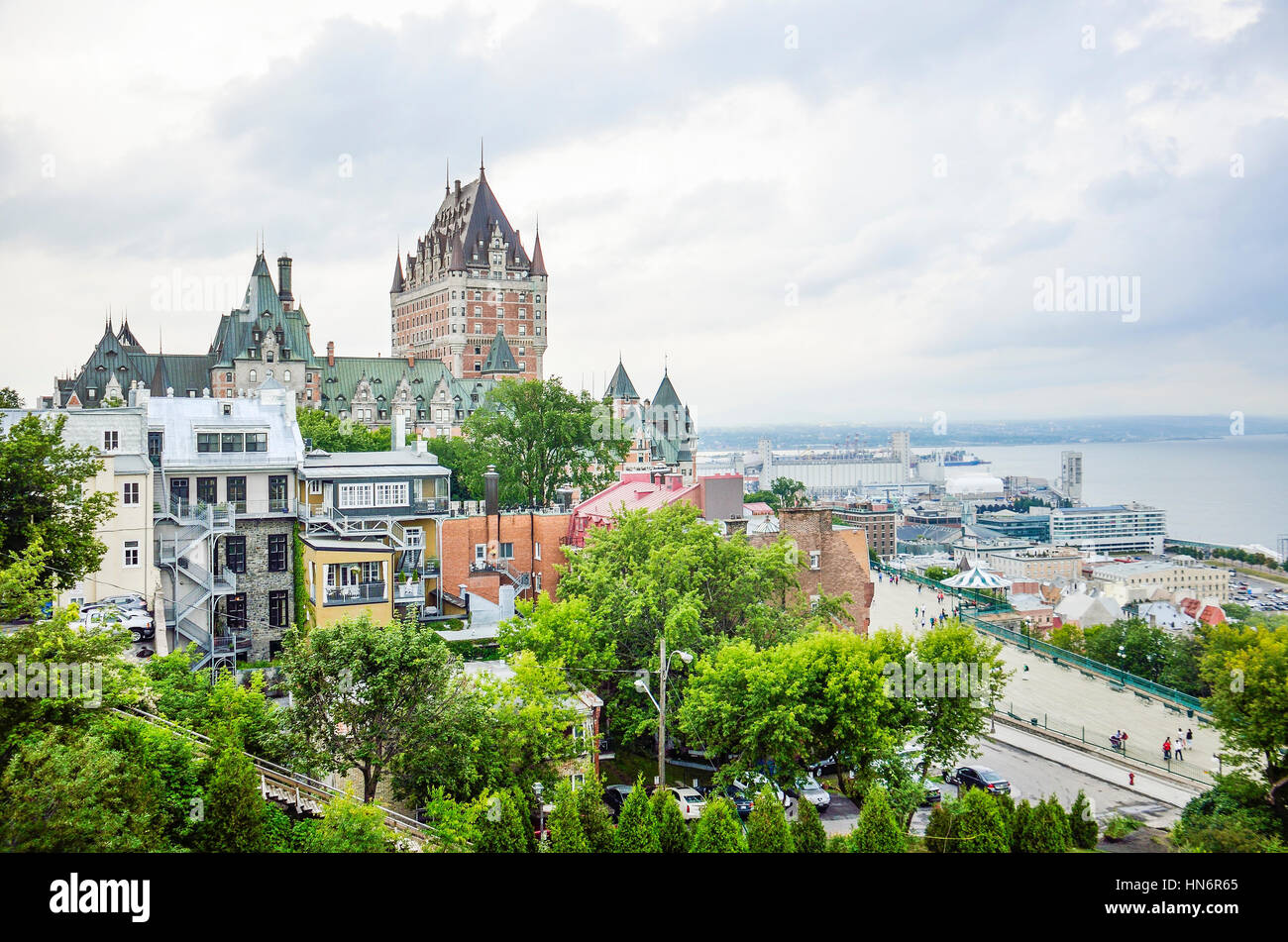 Quebec city aerial view hi-res stock photography and images - Alamy
