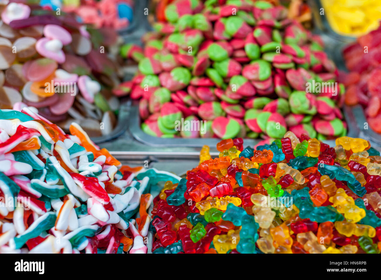 Israel, Tel Aviv-Yafo, candy at shuk hacarmel market Stock Photo - Alamy