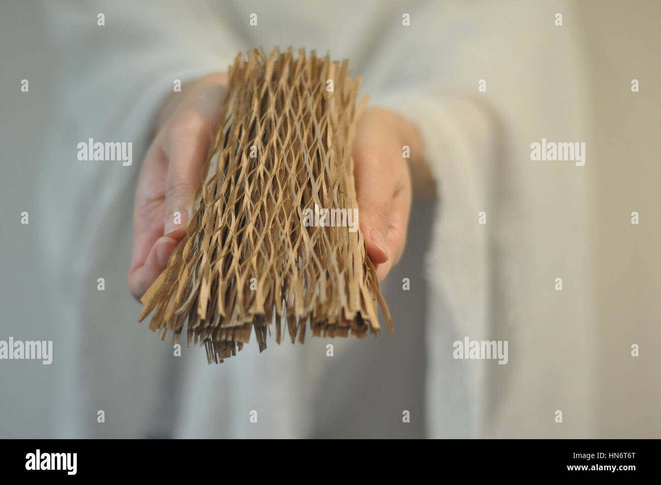 Weave paper gestures Stock Photo - Alamy