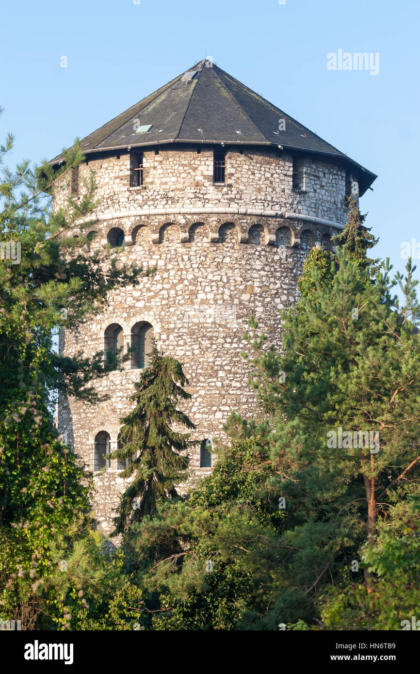 Stolberg: The big tower of the castle of Stolberg, NRW, North Rhine ...