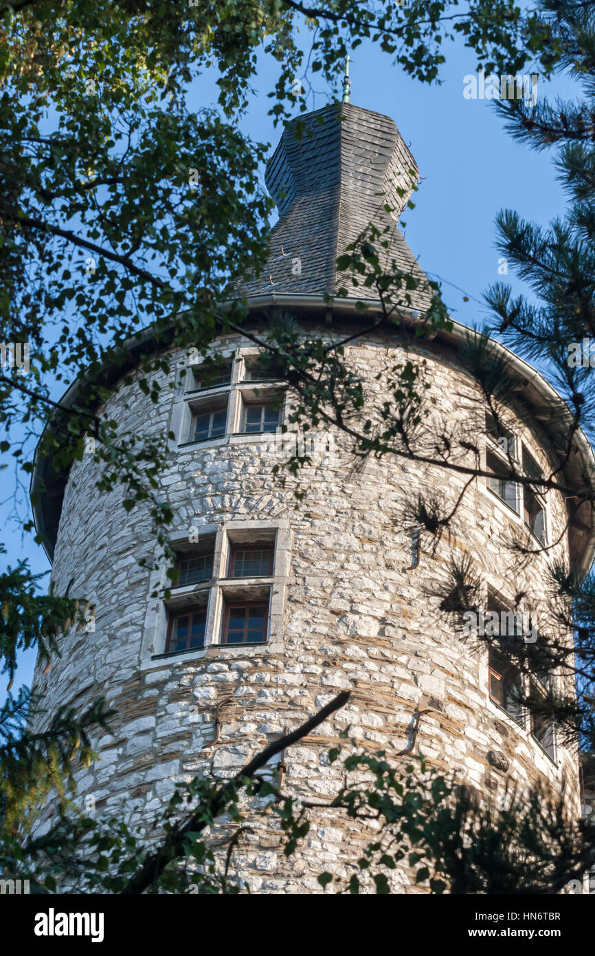Stolberg: Tower of the castle of Stolberg, NRW, North Rhine Westphalie ...