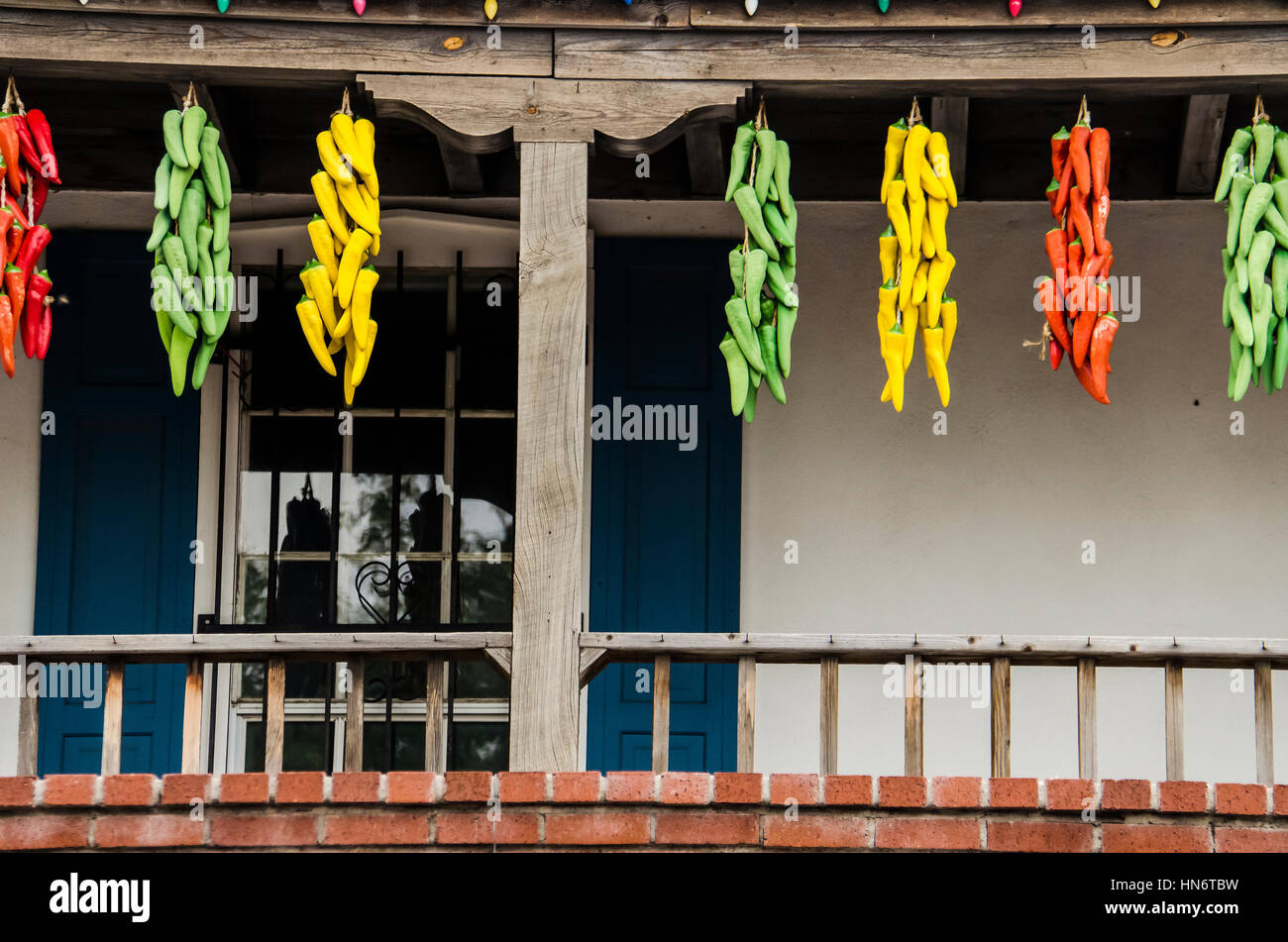 Hanging chile ristras hi-res stock photography and images - Alamy