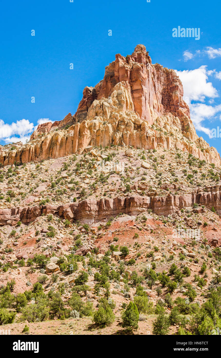 Red rock canyons in Capitol Reef National Park in Utah, USA Stock Photo ...