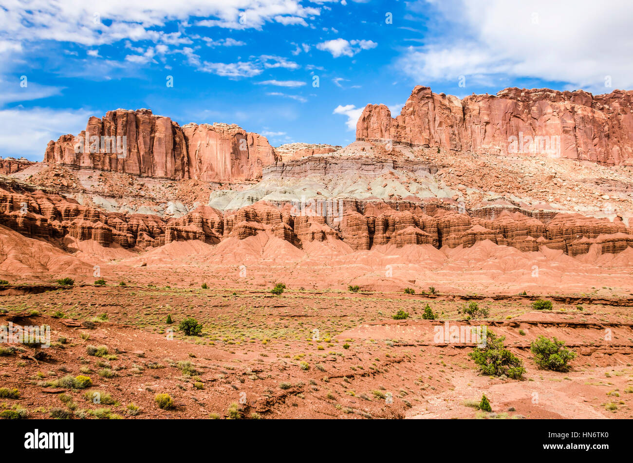 Red rock canyons in Capitol Reef National Park in Utah, USA Stock Photo ...