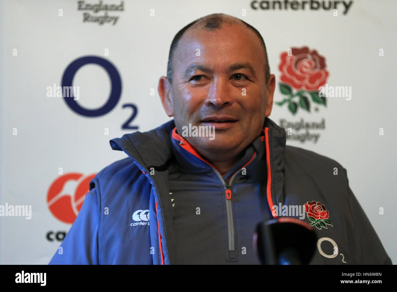 England head coach Eddie Jones during the press conference at Pennyhill ...