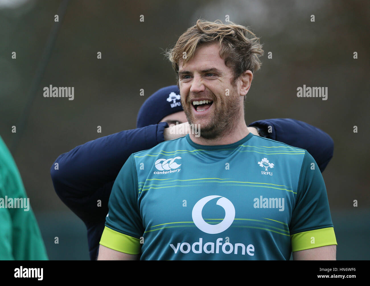 Ireland's Jamie Heaslip during the training session at Carton House ...
