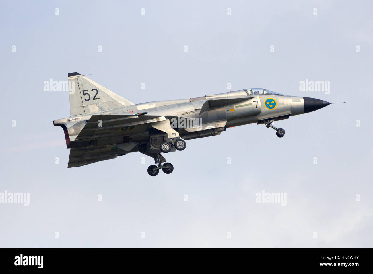 VOLKEL, THE NETHERLANDS - JUNE 15: Swedish Saab 37 Viggen take off at ...