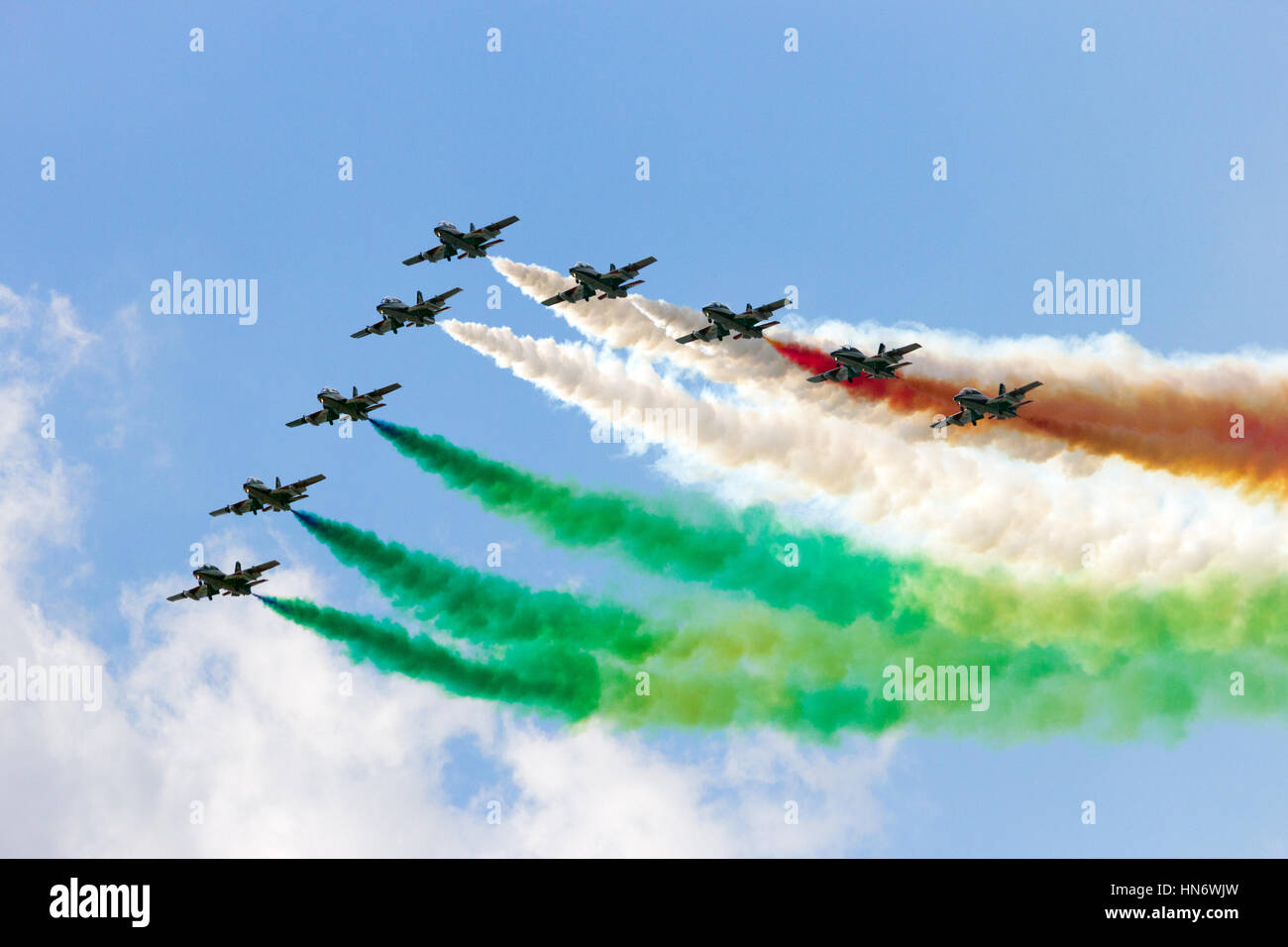 Italian flag colours in air hi-res stock photography and images - Alamy