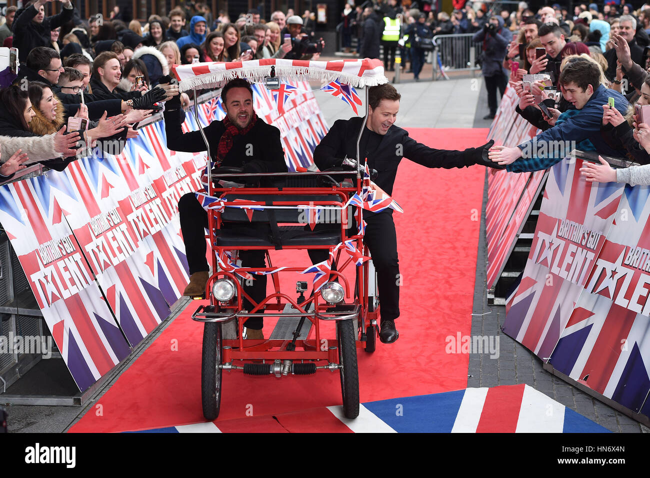 Anthony McPartlin and Declan Donnelly attending the judges auditions ...