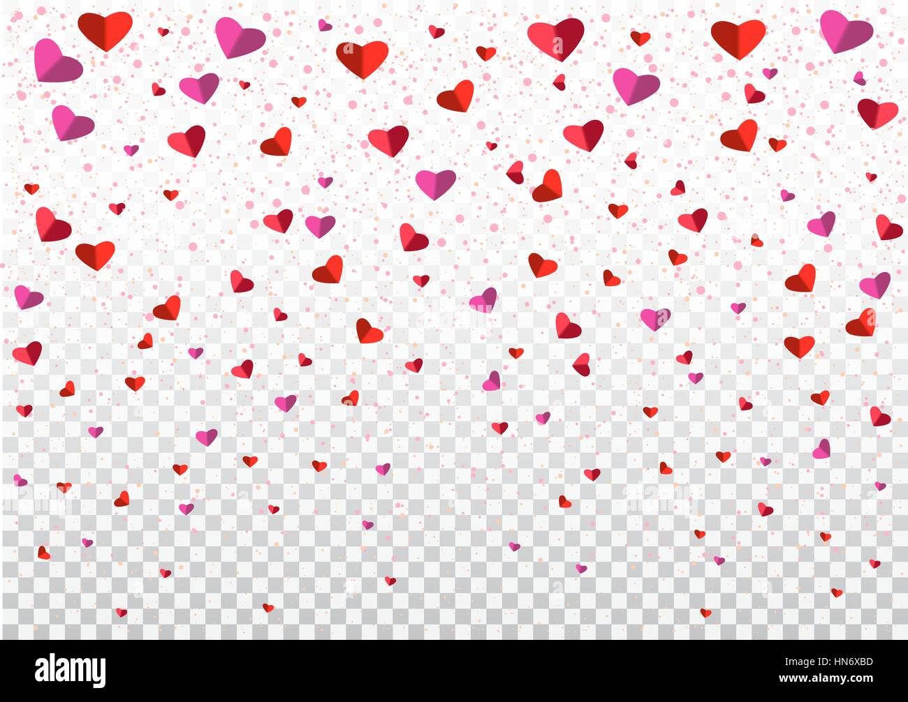 Paper heart on transparent Stock Vector Images - Alamy