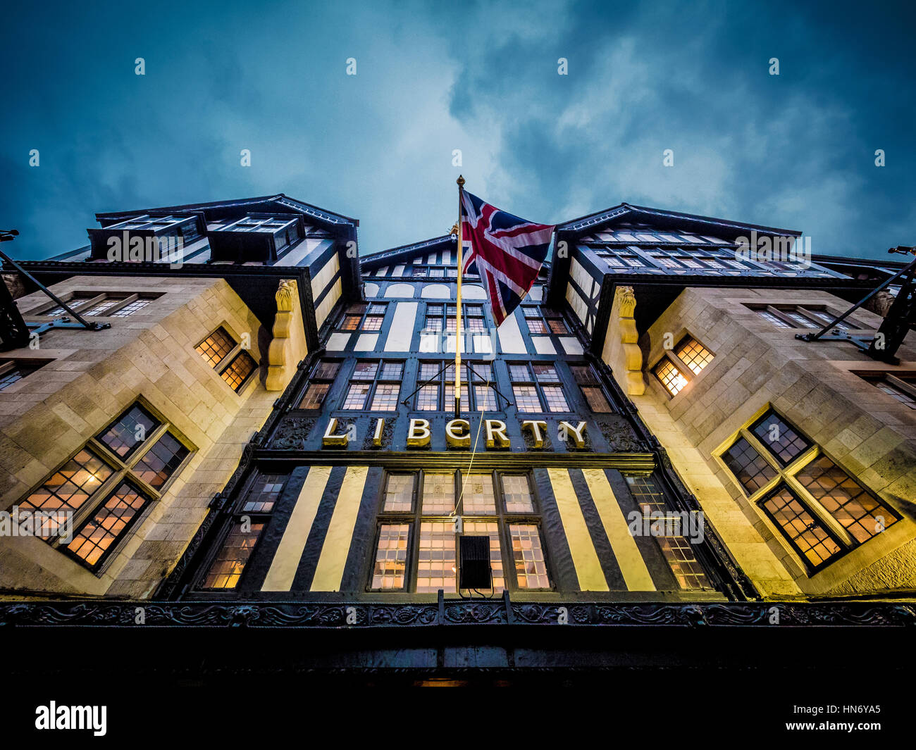 Liberty london exterior hi-res stock photography and images - Alamy