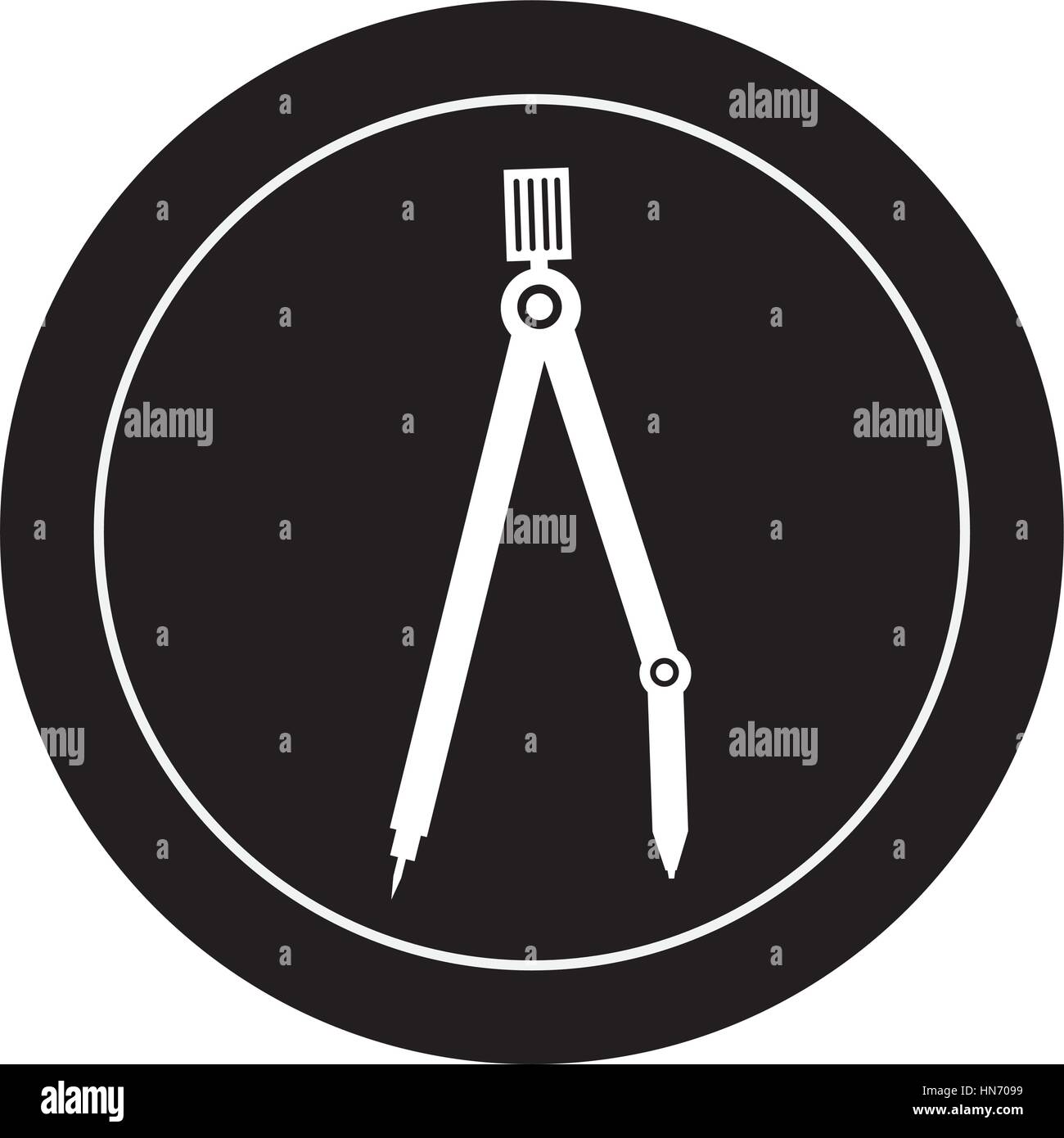 Cartoon compass school tool design Stock Vector Images - Alamy