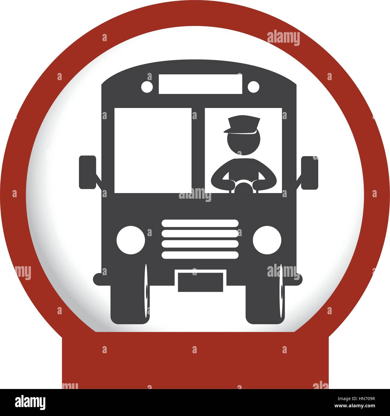 bus school emblem icon vector illustration design Stock Vector Image ...