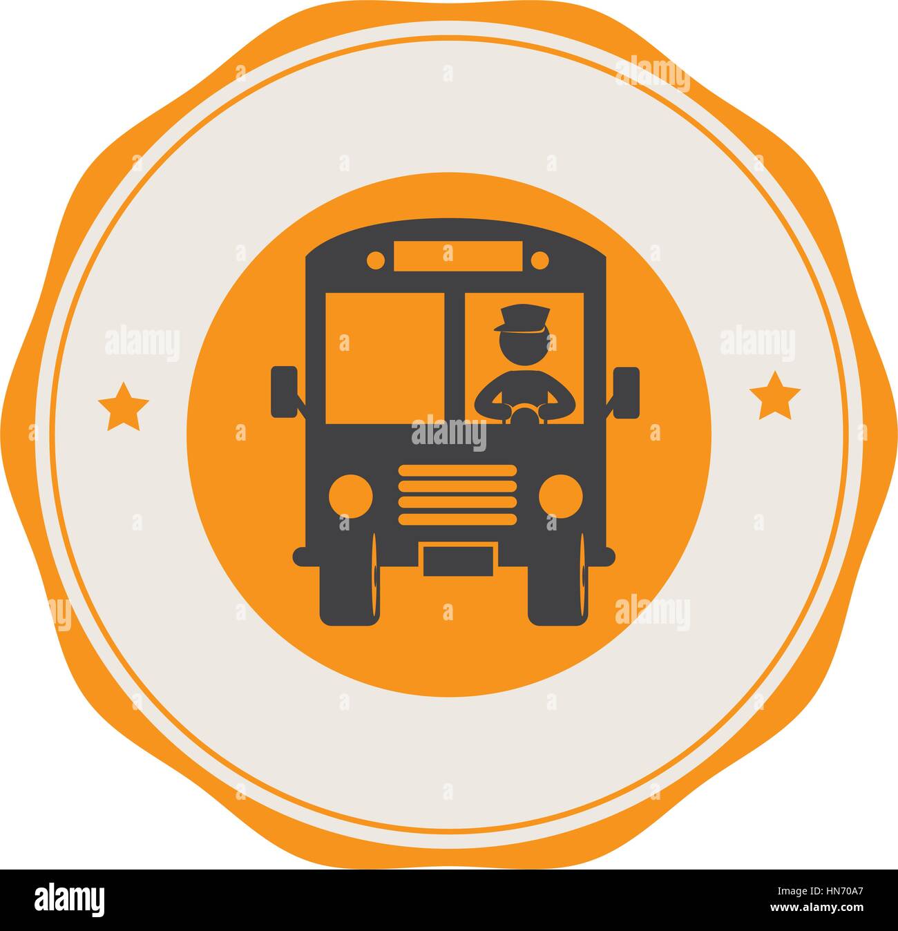 Circular bus Stock Vector Images - Alamy