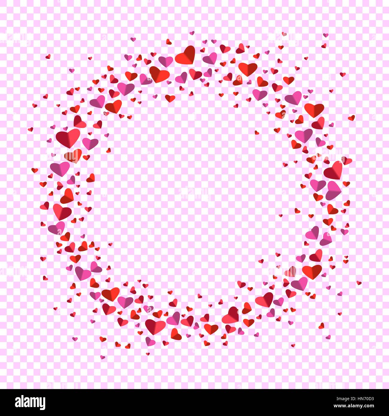 circle with heart on transparent background Stock Vector Art ...