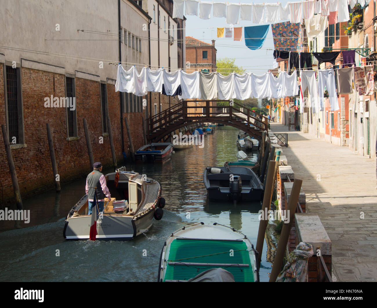 Venice architecture. Streets and channels of spring Venice Stock Photo ...