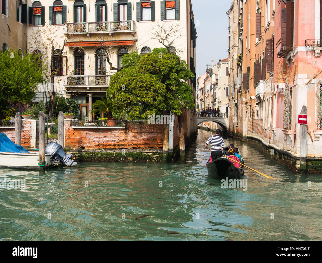 Venize centre architecture. Great channel buildings from water Stock ...
