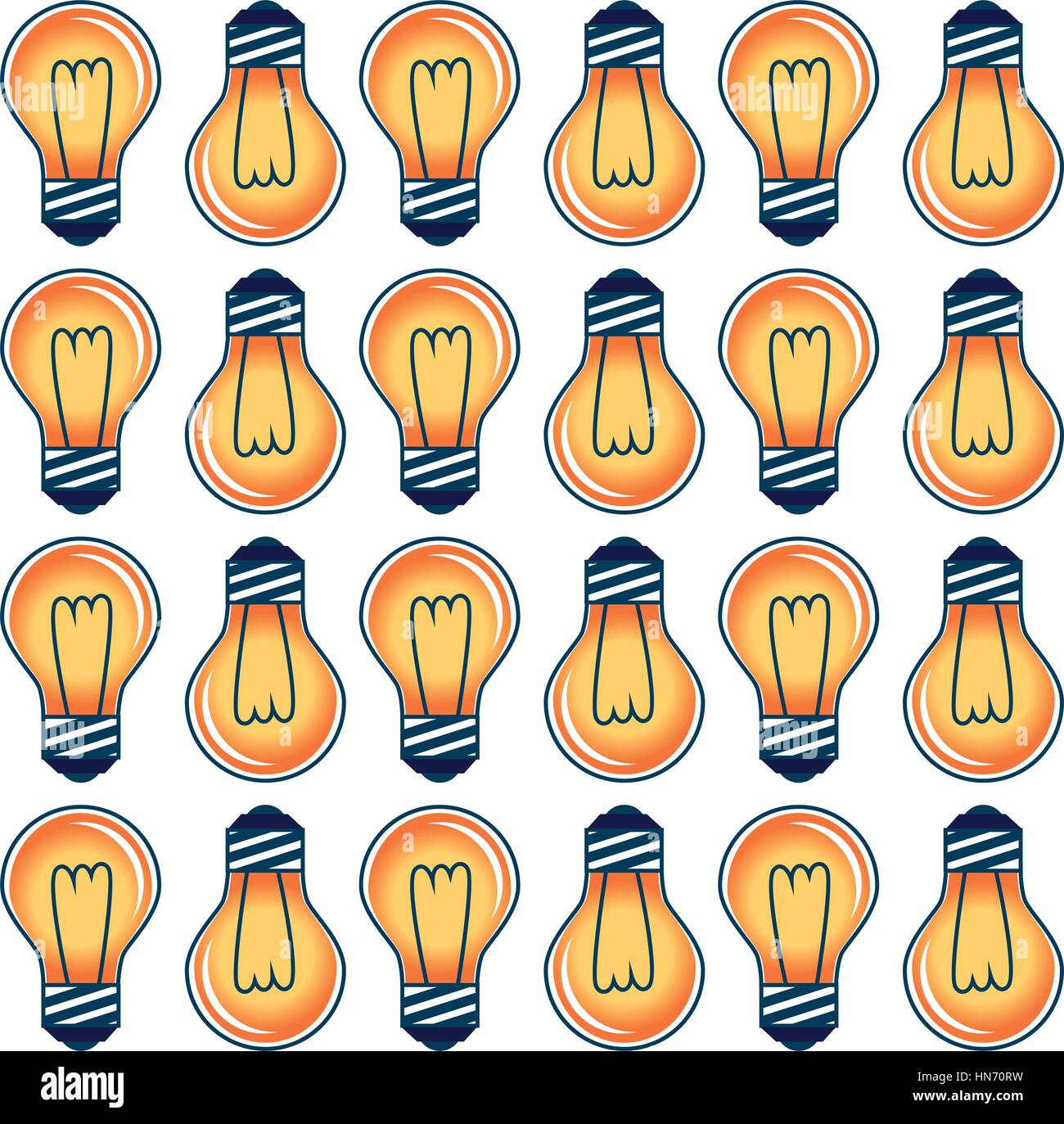 color background with pattern of light bulbs vector illustration Stock ...