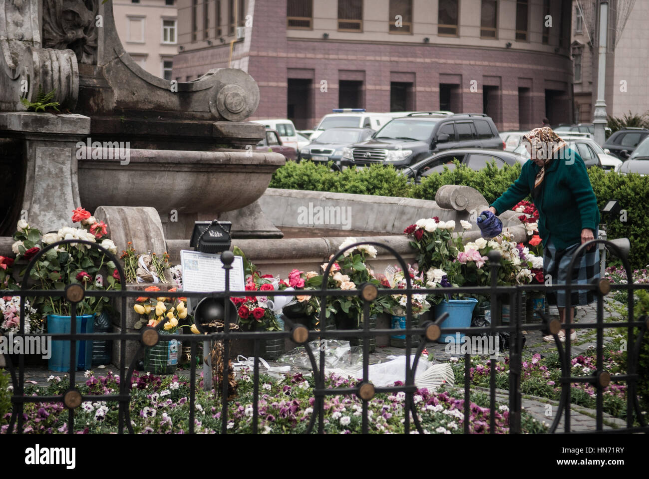 Lviv central streets, Western Ukraine, in spring Stock Photo - Alamy