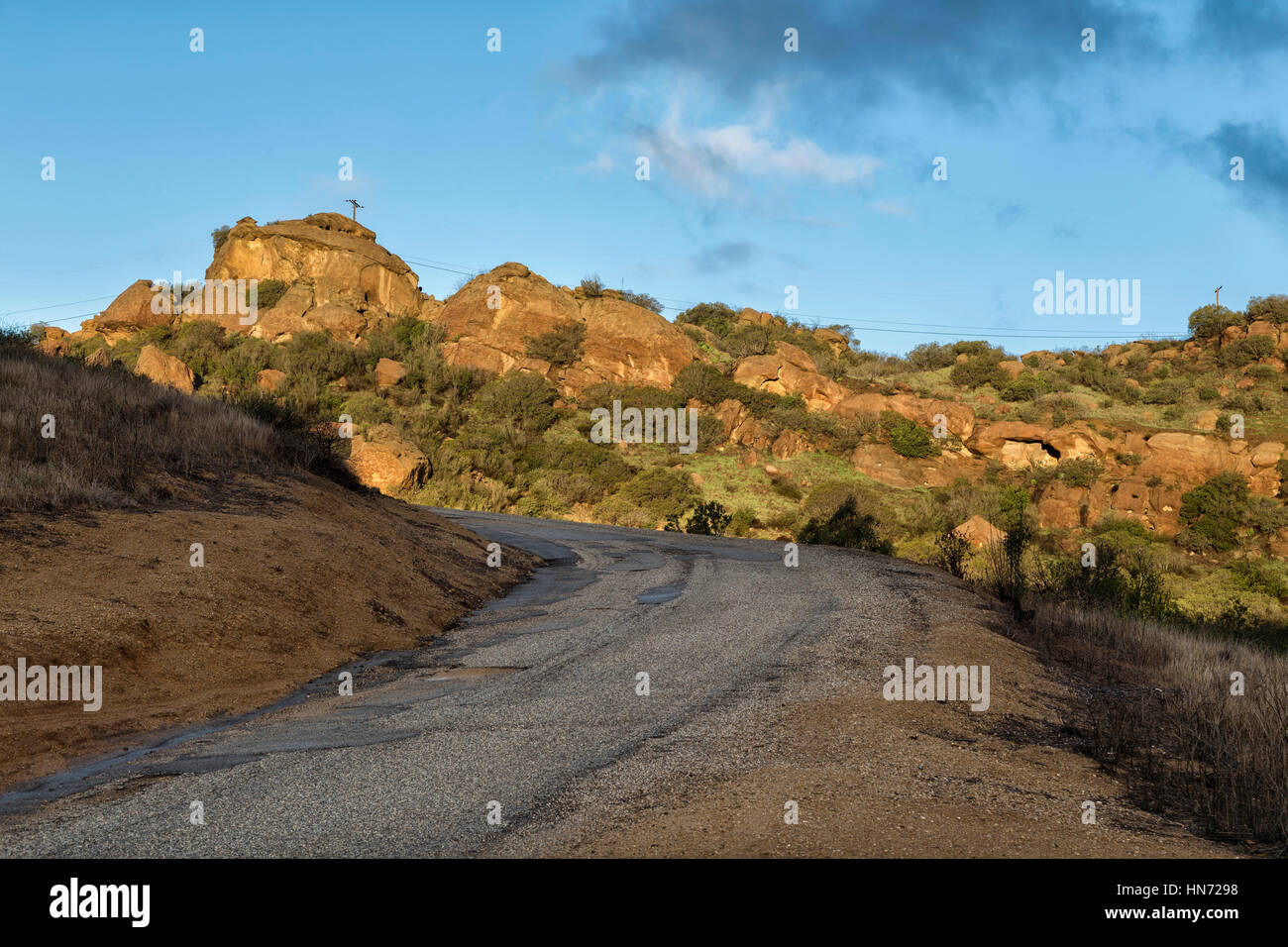 Between the Mountains Stock Photo - Alamy