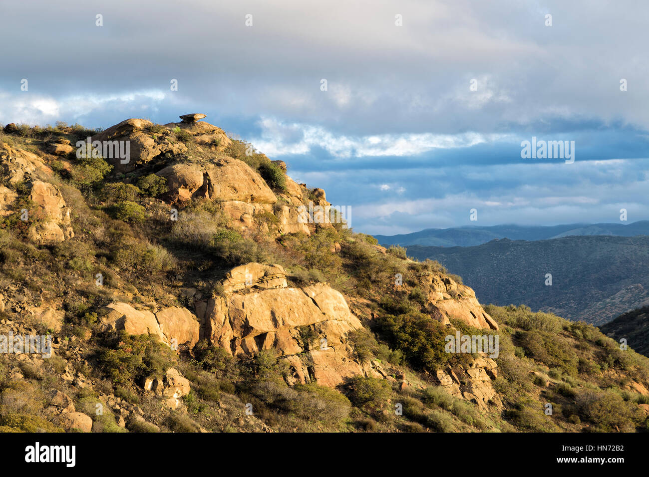 Between the Mountains Stock Photo - Alamy