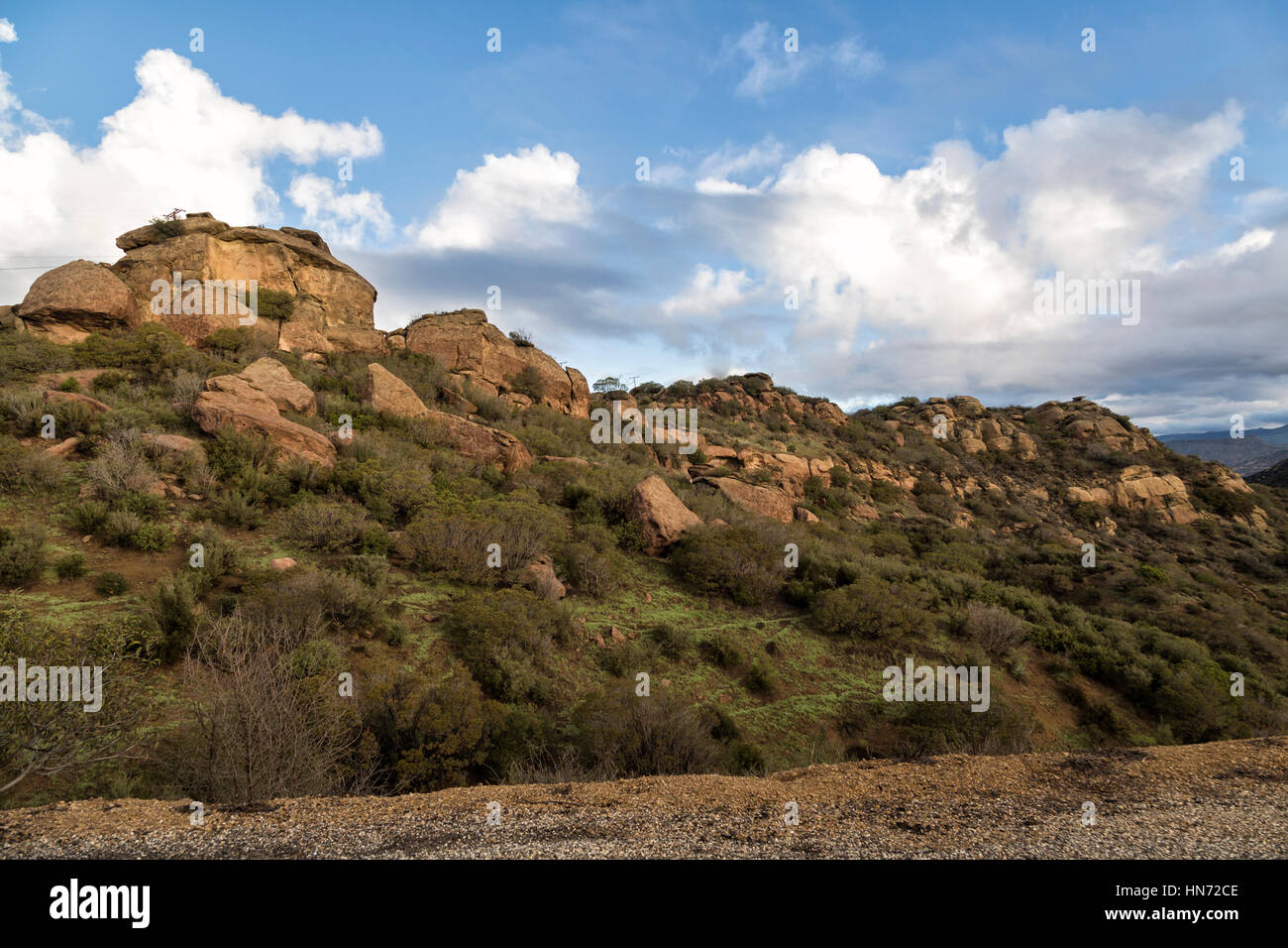 Between the Mountains Stock Photo - Alamy