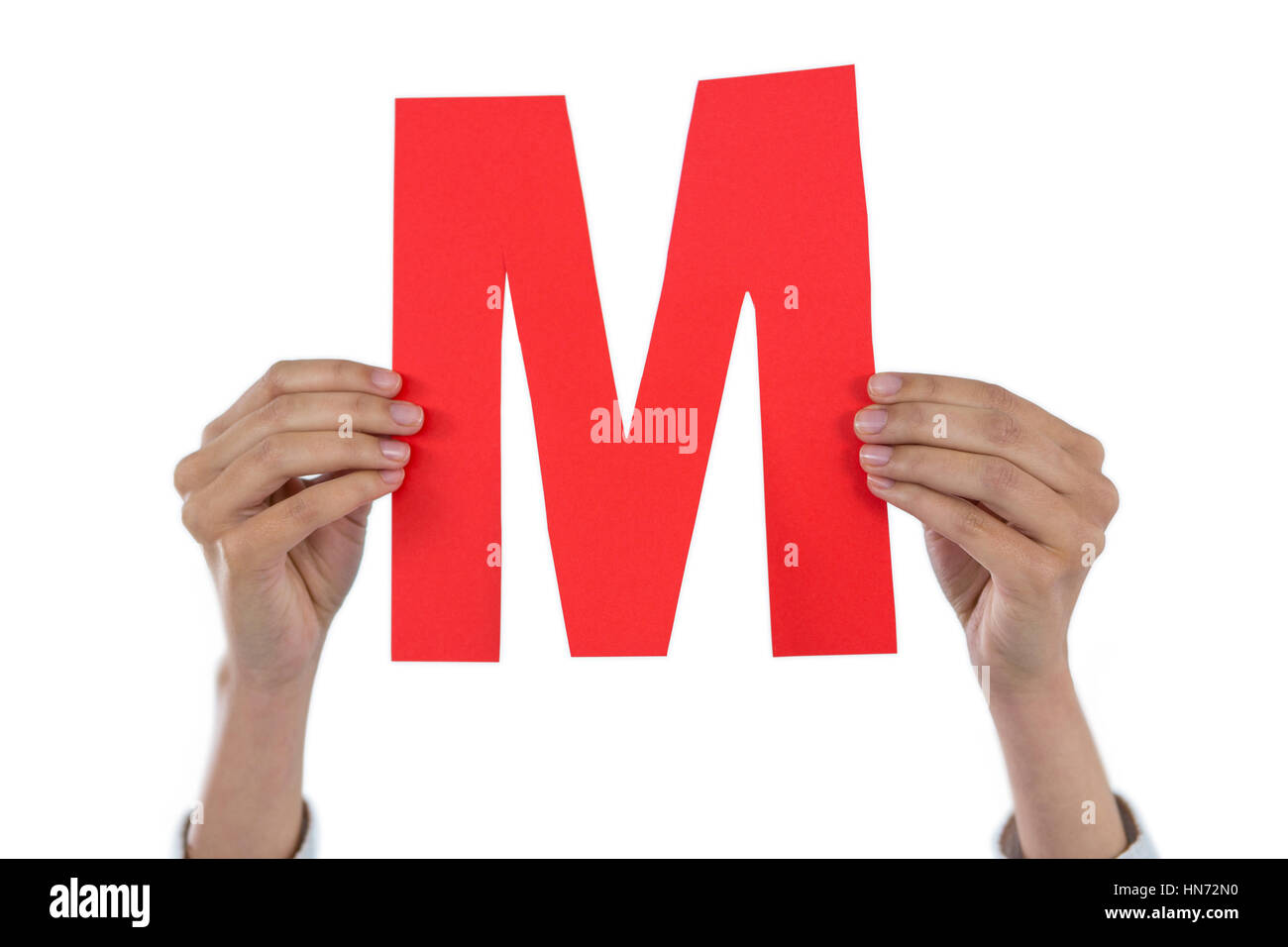 Alphabet m hand hi-res stock photography and images - Alamy