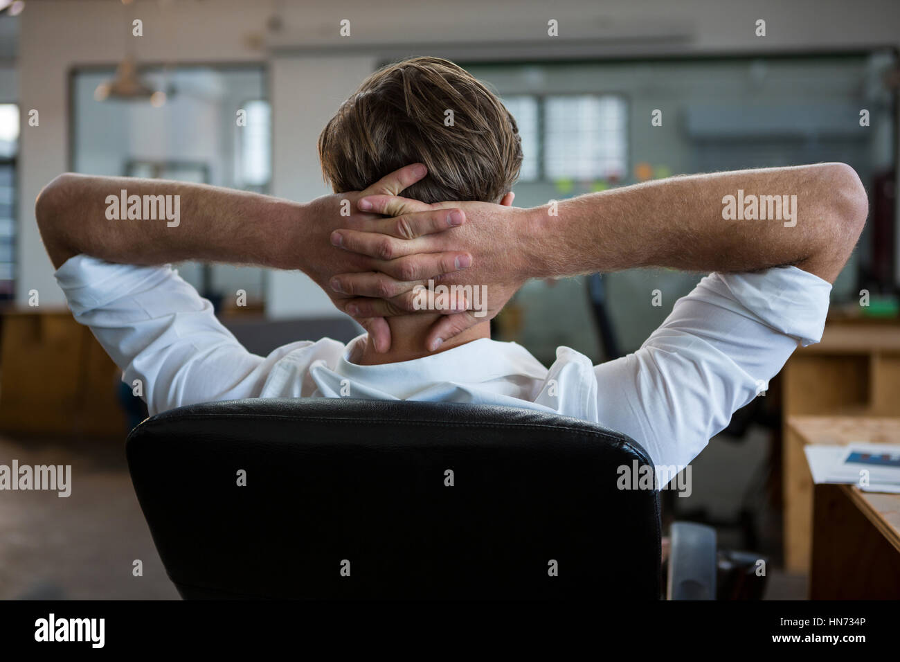 Senior male behind chair hi-res stock photography and images - Alamy