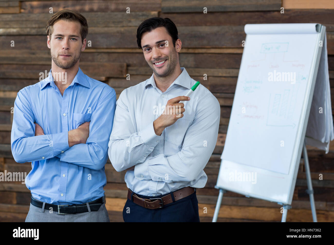 Two male executives hi-res stock photography and images - Alamy