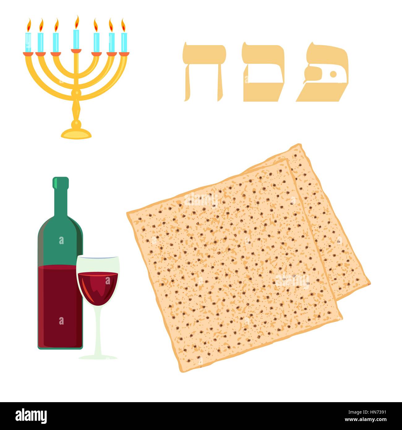 Matzah vector vectors hi-res stock photography and images - Alamy
