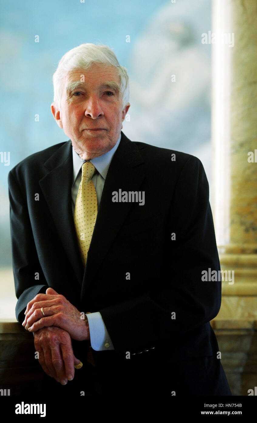 Author John Updike is seen at the Boston Public Library, in Boston, May ...