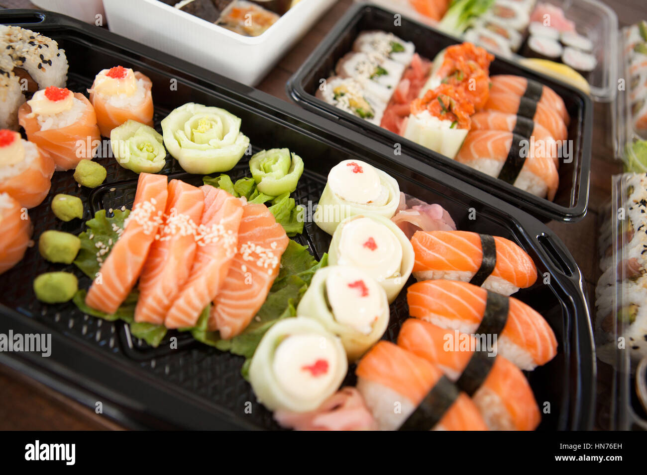 Wooden fish boxes hi-res stock photography and images - Alamy