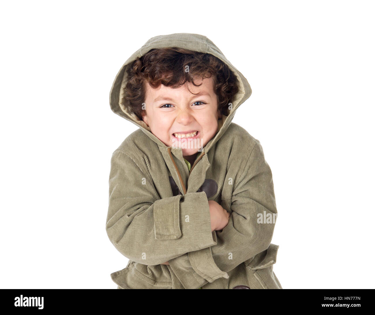 Child cold temperature on white hi-res stock photography and images - Alamy
