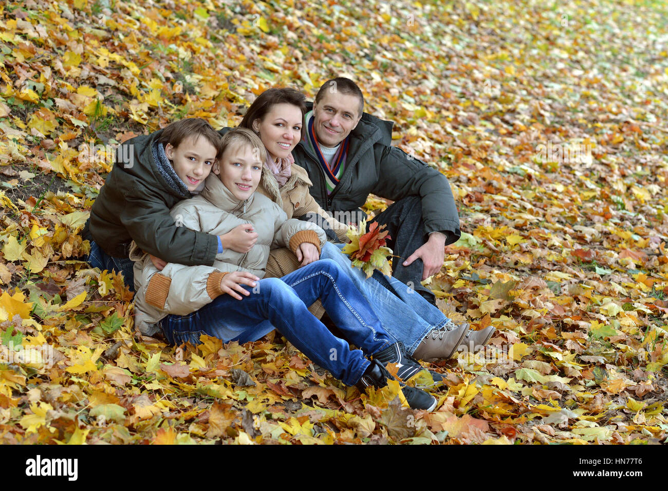 beautiful happy family Stock Photo - Alamy