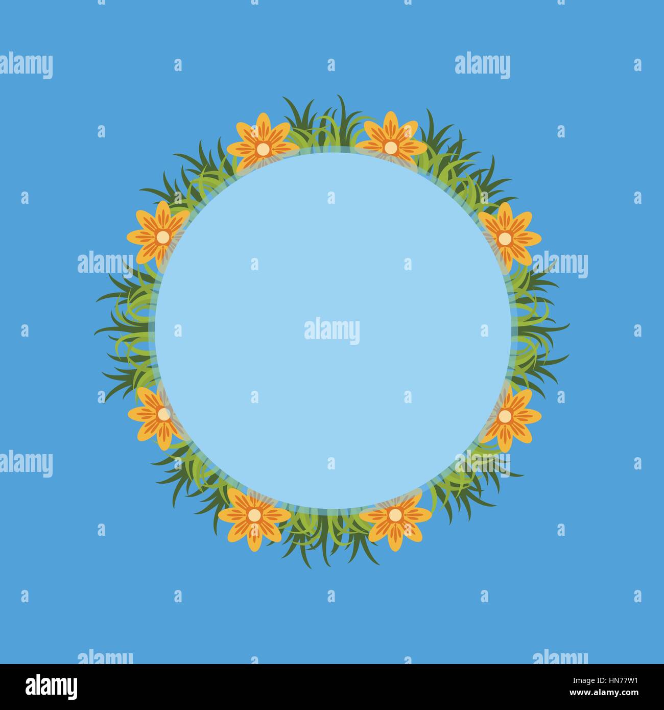 Collection of flower spring frame Stock Vector Image & Art - Alamy
