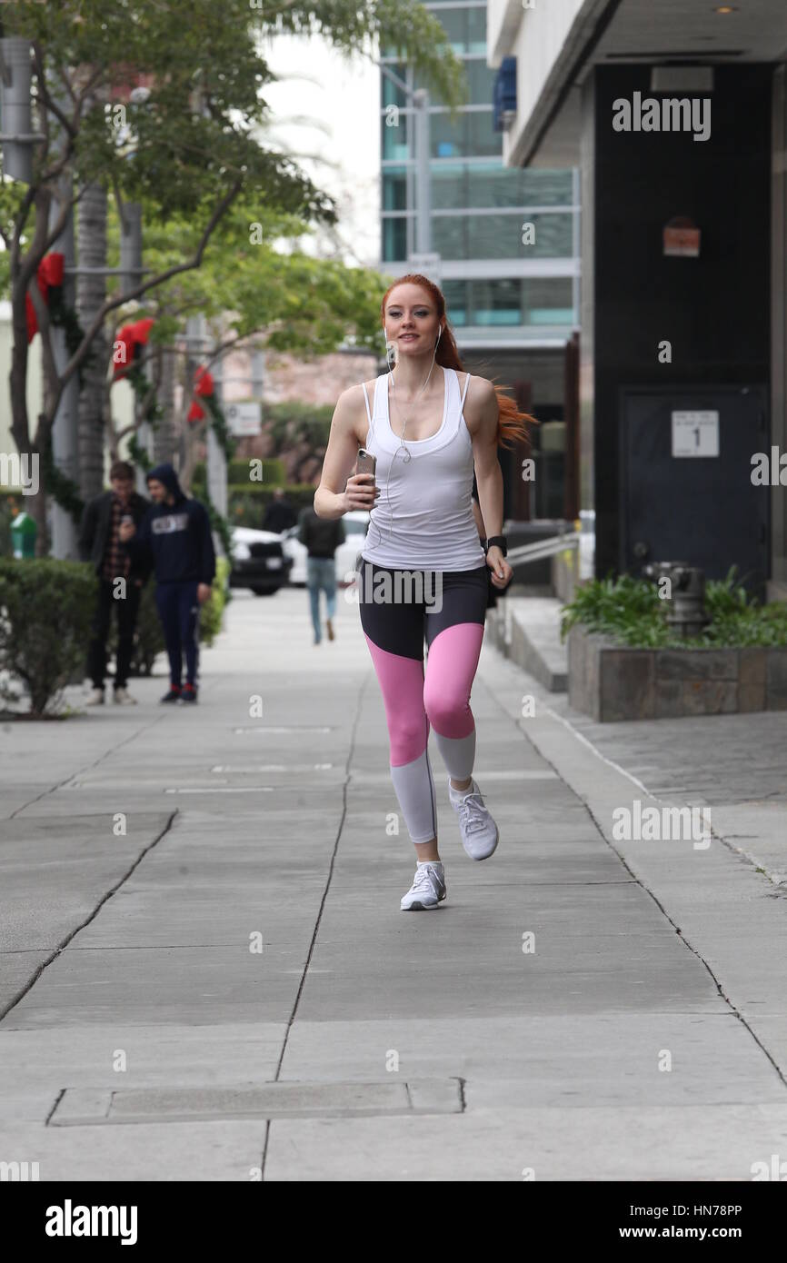 Barbara Meier was spotted jogging in Beverly Hills, CA. Featuring ...