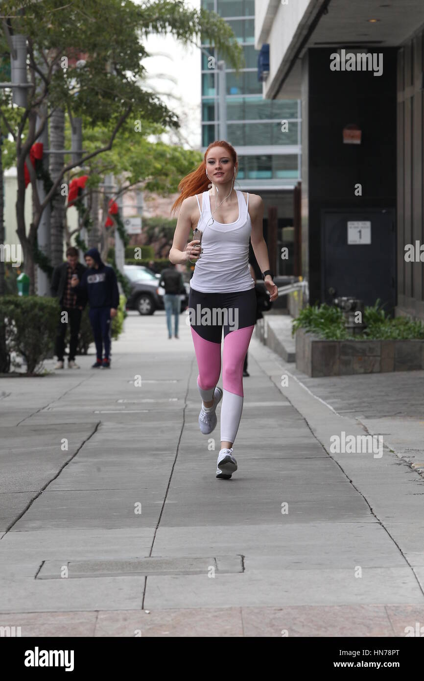 Barbara Meier was spotted jogging in Beverly Hills, CA. Featuring ...