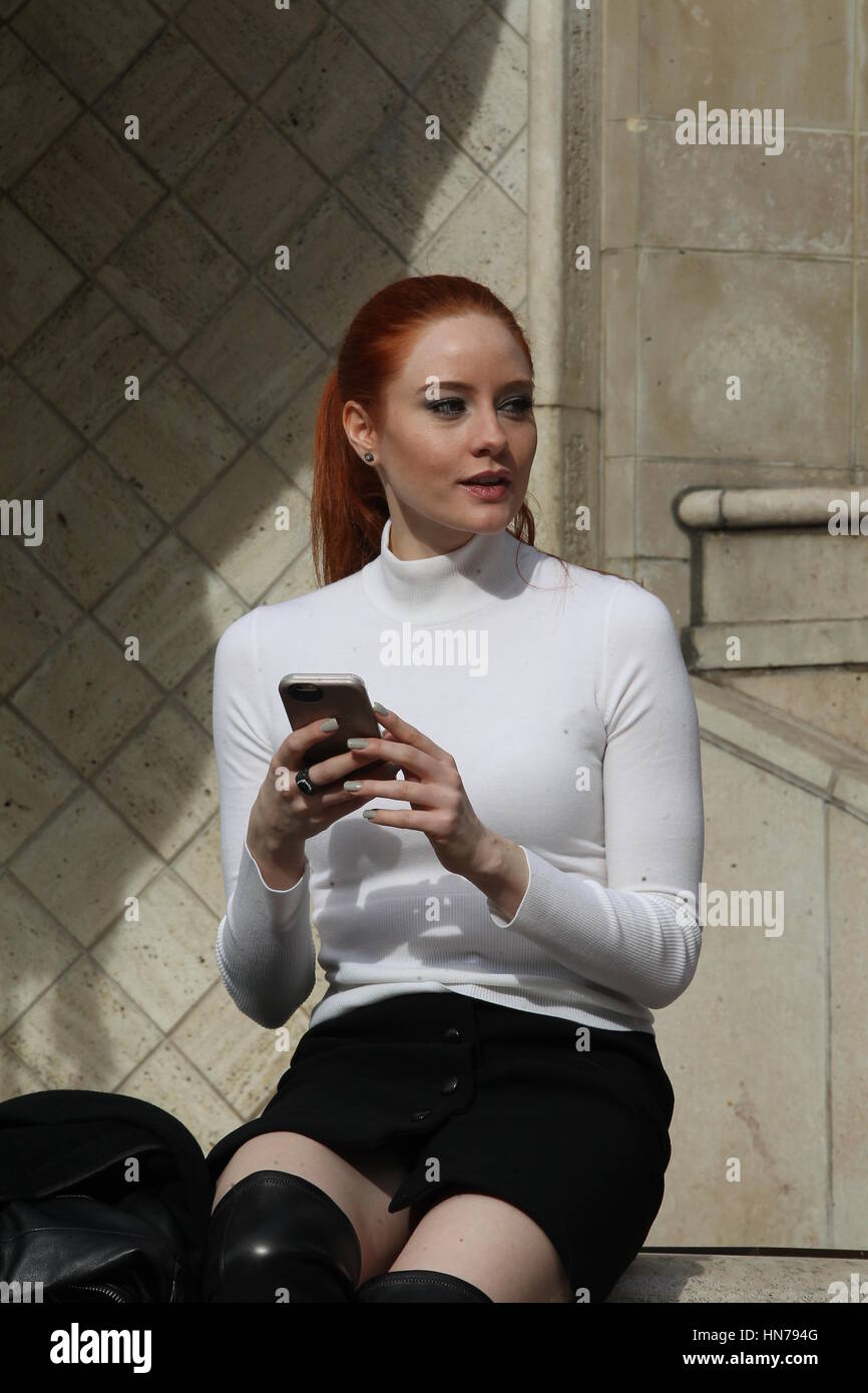 German Model Barbara Meier was spotted leaving her Hotel in Beverly ...