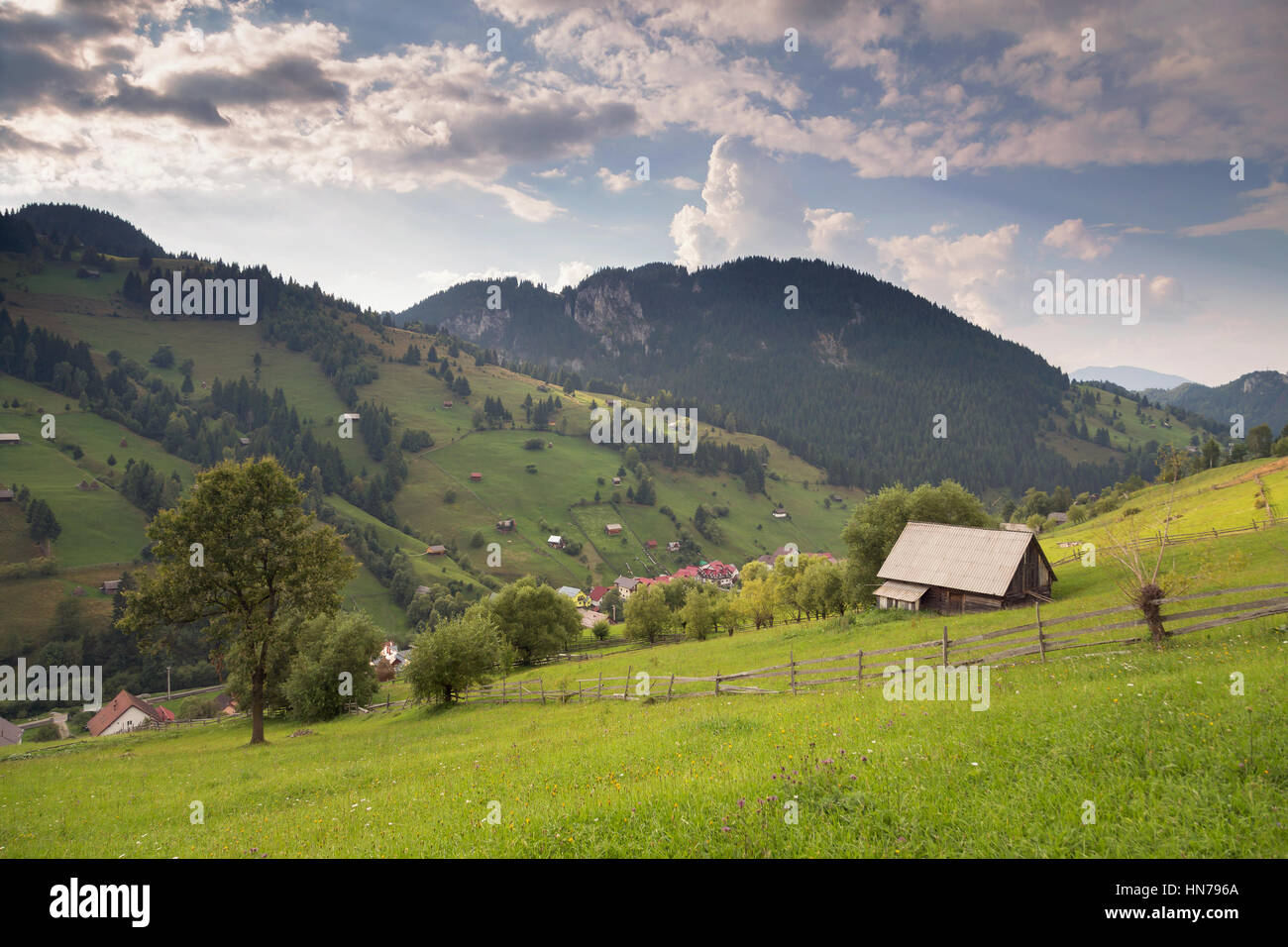 Summer landscape in Transylvania, Romania Stock Photo - Alamy