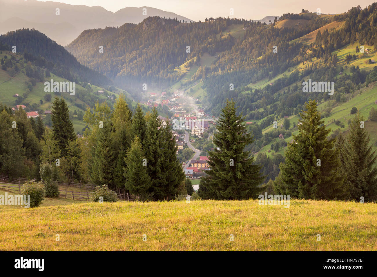 Summer landscape in Transylvania, Romania Stock Photo - Alamy