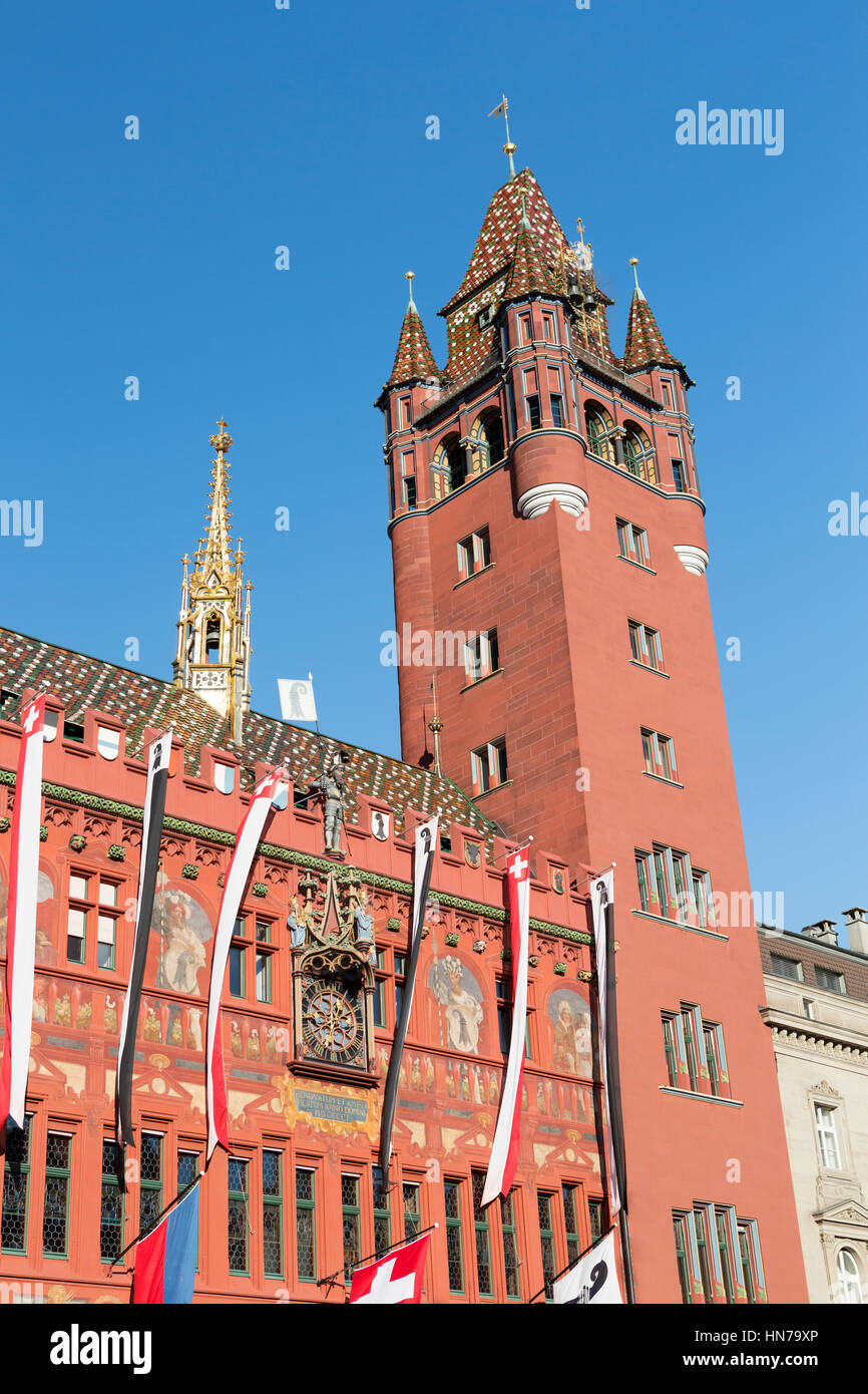 Basel town hall hi-res stock photography and images - Alamy