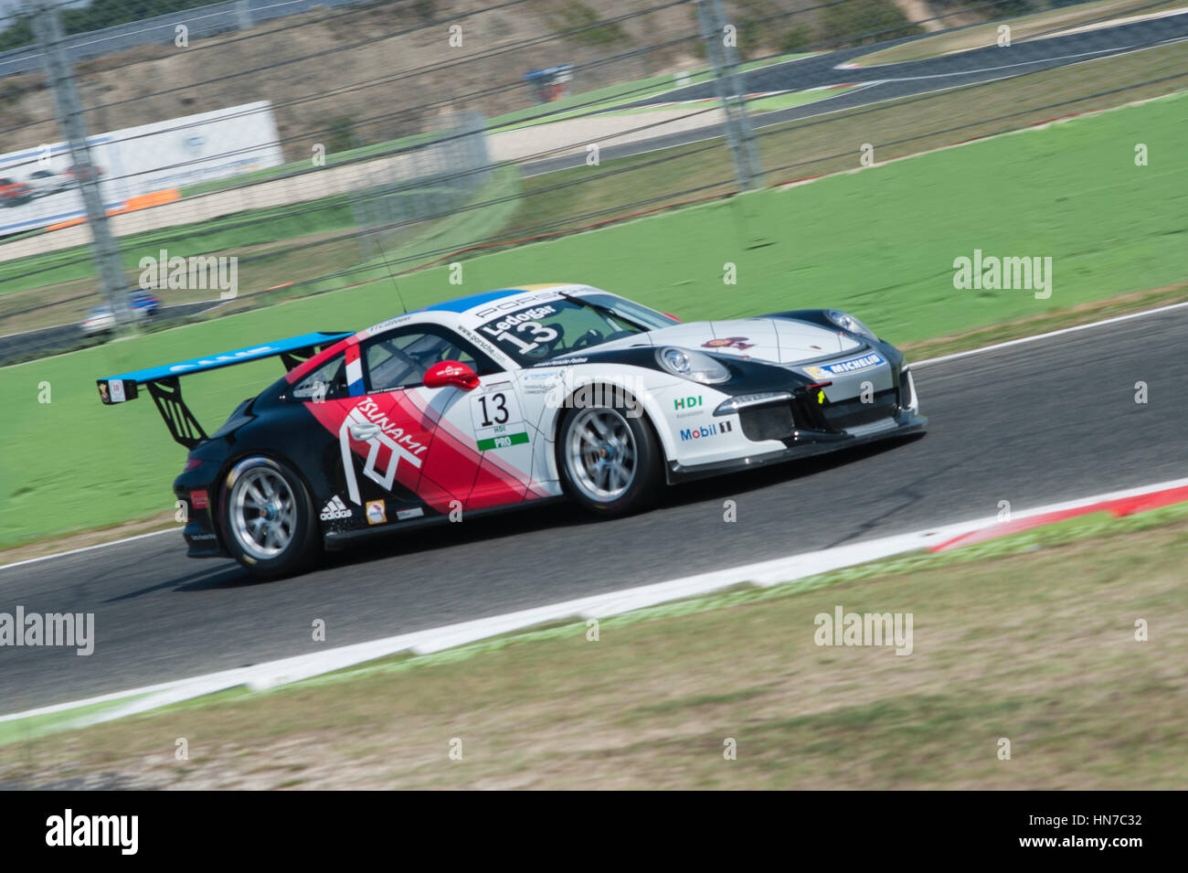 Vallelunga, Rome, Italy. September 10th 2016. Porsche Carrera Cup, car ...