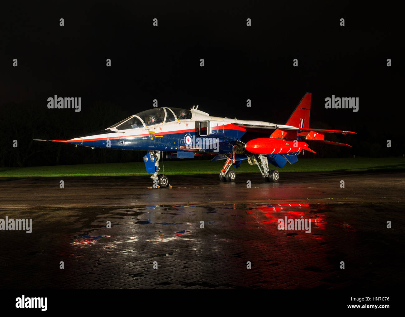 SEPE Jaguar T.2A ZB615 the last Jaguar to be built, at RAF Cosford ...