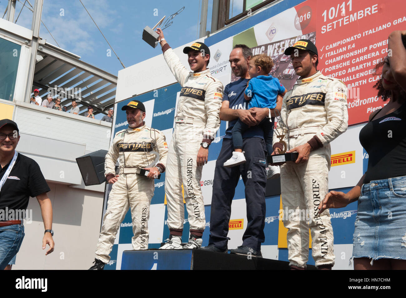 Racing car drivers on the podium hi-res stock photography and images ...