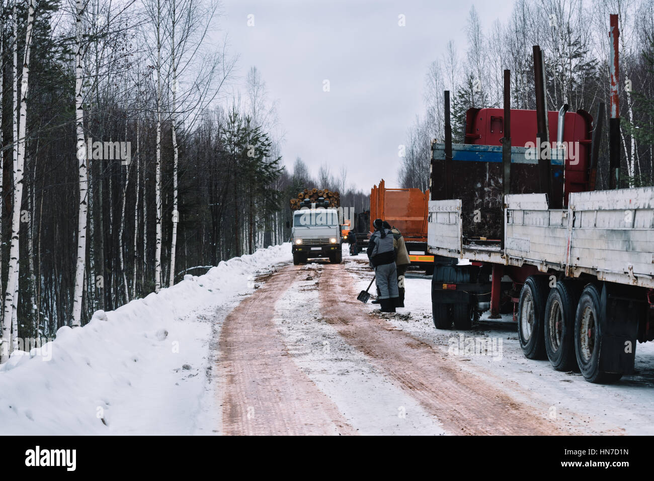 Timber lorry driving highway hi-res stock photography and images - Alamy