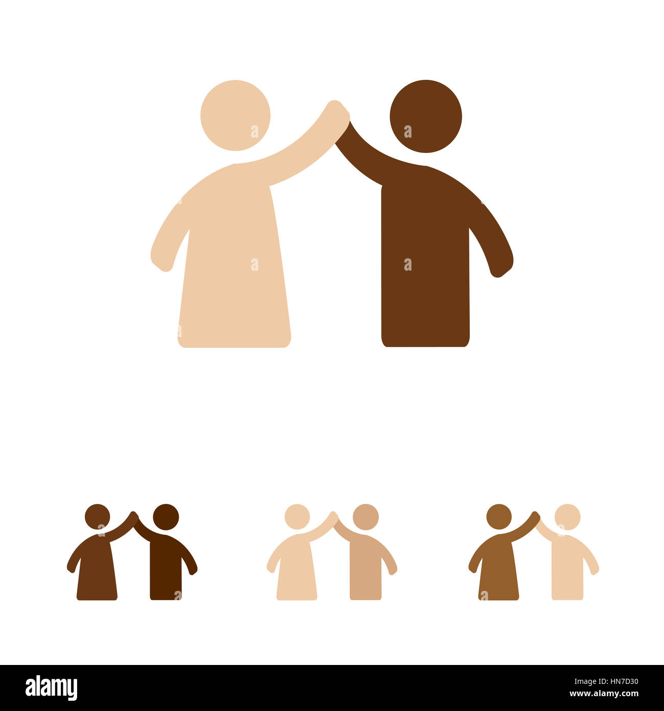 Community concept pictogram showing figures hi-res stock photography ...