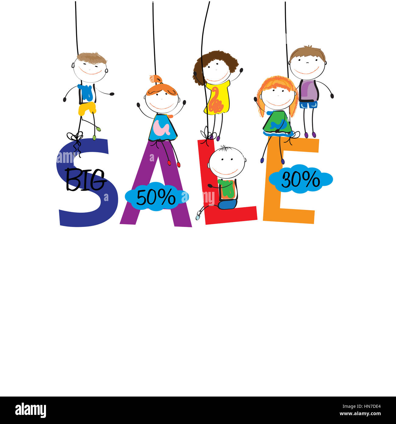 Group of cute girls vector Cut Out Stock Images & Pictures - Alamy